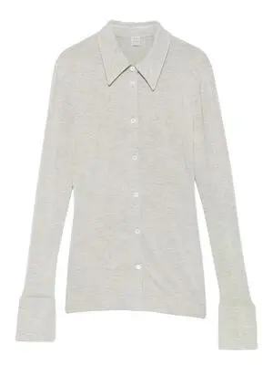 TOTEME Fitted Jersey Shirt - Grey