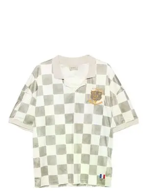 RETERNITY L'atelier De La Rue Checkerboard-print T-shirt - Neutrals