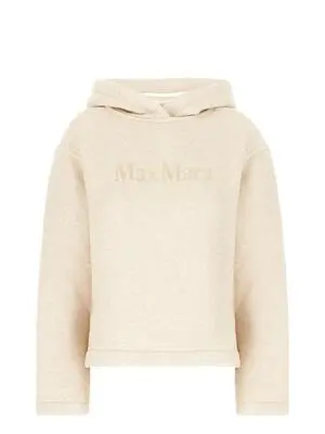 Max Mara Hooded Sweatshirt With Logo - Multicolor
