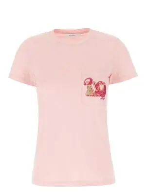 Max Mara Embroidered Pocket T-shirt - Multicolor