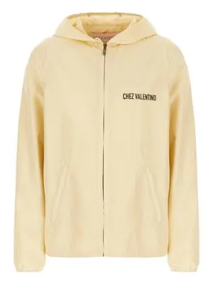 Valentino Garavani Zip-up Hooded Jacket With Graphic Print - Multicolor