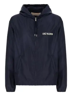 Valentino Garavani VALENTINO GARAVANI Hooded Zip-Up Jacket With Graphic Print Multicolor