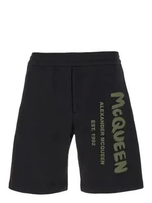 Alexander McQueen Logo Print Shorts - Multicolor