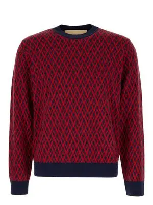 Valentino Garavani Knitwear Pullover With Geometric Pattern - Multicolor