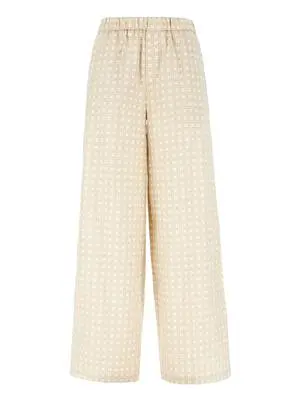 Kenzo Monogrammed Wide-leg Trousers - Multicolor