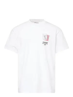 Carhartt Work In Progress Playing Cards Short-sleeve Cotton T-shirt - White