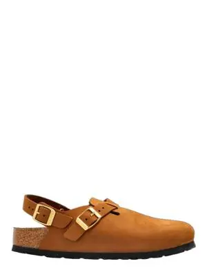 BIRKENSTOCK Birkenstock Tokio Adjustable-Strap Clogs With Gold Buckles