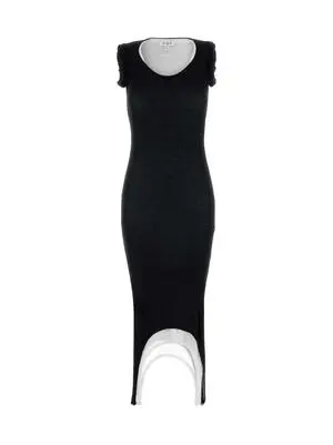 Alaïa Stretch Modal Blend Dress - Black