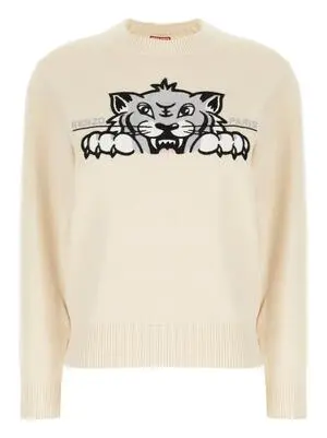 Kenzo Crew Neck Tiger Knitwear - Multicolor