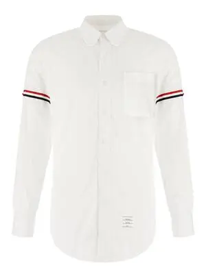 Thom Browne Button-up Shirt With Signature Stripes - Multicolor