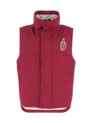 Moncler Sleeveless Jacket With Emblem - Multicolor