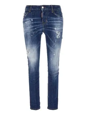 Dsquared2 Distressed Wash Jeans - Multicolor