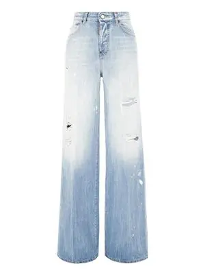 Dsquared2 Wide Leg Jeans - Multicolor