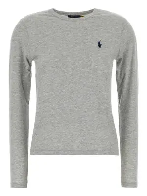 Polo Ralph Lauren Polo Ralph Lauren Long Sleeve Embroidered T-Shirt Grey