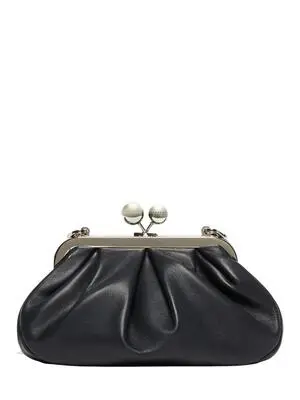 Max Mara Nappa Lambskin Chain Shoulder Bag - Ultramarine Blue
