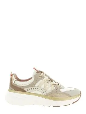TWINSET Panelled Running Sneakers With Glitter And Suede Accents