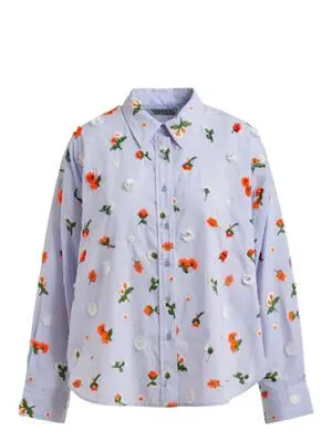 Essentiel Antwerp Floral Embroidered Shirt - Multicolor