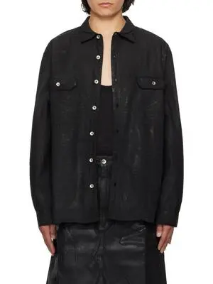 Rick Owens Hollywood Jumbo Outershirt - Black