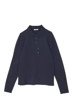 Paloma Wool Long-sleeved Polo Shirt - Blue