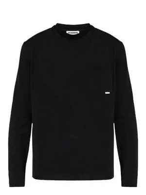 JIL SANDER Long Sleeve Pocket T-shirt - Black