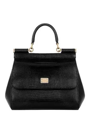 Dolce & Gabbana Dolce & Gabbana Medium Sicily Handbag Black