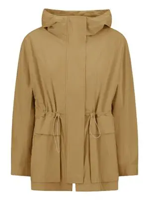 Herno Drawstring Hooded Parka Jacket - Green