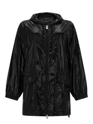Herno Drawstring Hooded Jacket - Black