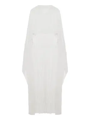 Simkhai Genoa Crinkle Jersey Cape - Ivory