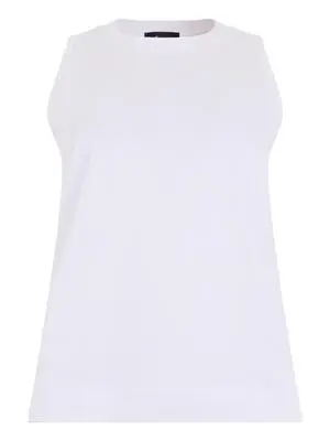 Herno Sleeveless Cotton Top - White