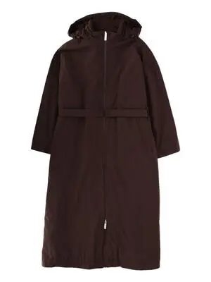 Herno Belted Hooded Coat - Black
