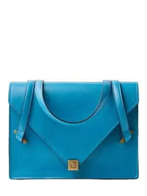 Versace Severine Flap Shoulder Bag - Light Blue