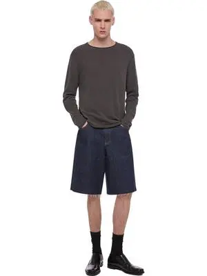 Helmut Lang Textured Crew - Gravel