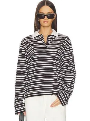 SRG SRG Westley Striped Long Sleeve Top Brown