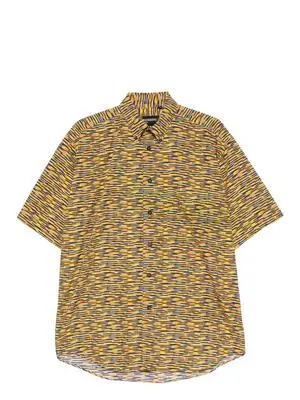 Missoni 2000s Abstract-print Short-sleeve Shirt - Yellow