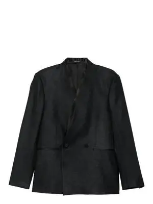 Tagliatore Alex Satin-trim Blazer - Black