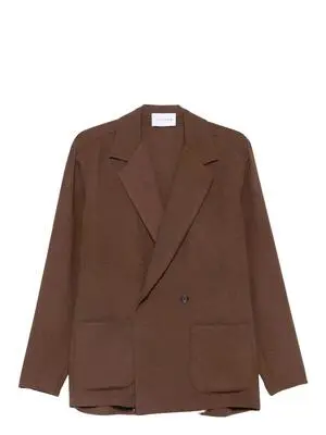 MARSEM Double-breasted Notch-lapel Blazer - Brown