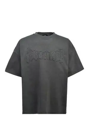 BREATH Distressed-patchwork T-shirt