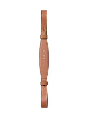 Loewe Logo-embossed Leather Strap - Neutrals