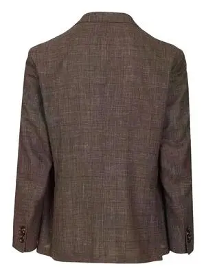 AL DUCA D’AOSTA 1902 Prince Of Wales-check Blazer - Brown