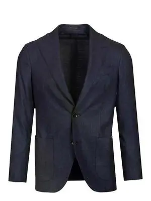 AL DUCA D’AOSTA 1902 Peak-lapel Single-breasted Blazer - Blue