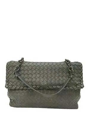 Bottega Veneta Olimpia Intrecciato Shoulder Bag - Black