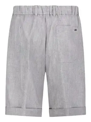Herno Pleated Turn-up Shorts - Grey