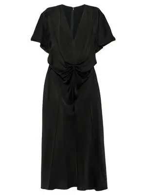 Victoria Beckham Eve Midi Dress - Black