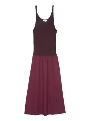 THE FRANKIE SHOP Pleated Maxi Skirt - Red