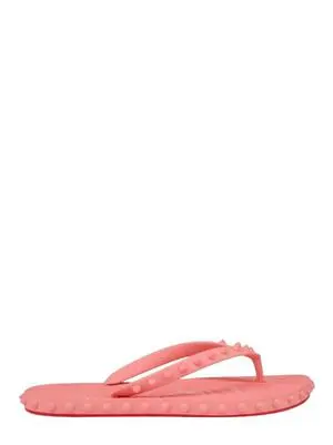 CHRISTIAN LOUBOUTIN Super Loubi Flip Sandals - Grapefruit Color