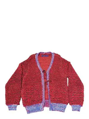 BODE Knitted Cardigan With Tie Detailing - Red