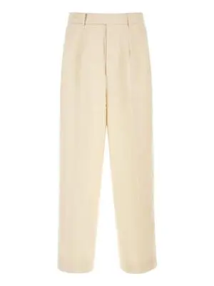 BODE Slub Weave Wide-leg Pants - Nude