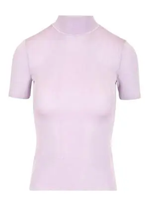 SELF-PORTRAIT Self-Portrait High-Neck Fine Knit Top