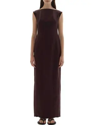 JOAEN Kelli Wool Maxi Dress - Purple