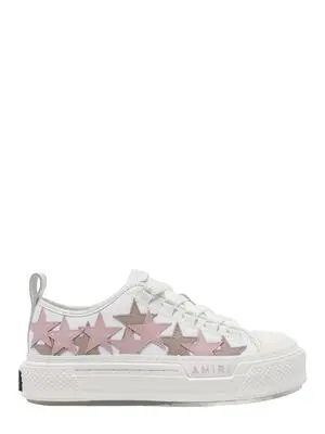 Amiri AMIRI Stars Court Low Top Sneakers Cream